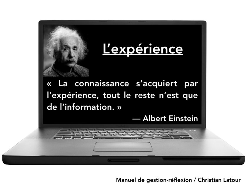 « La connaissance s’acquiert par l’expérience, tout le reste n’est que ... « La connaissance s’acquiert par l’expérience, tout le reste n’est que ...